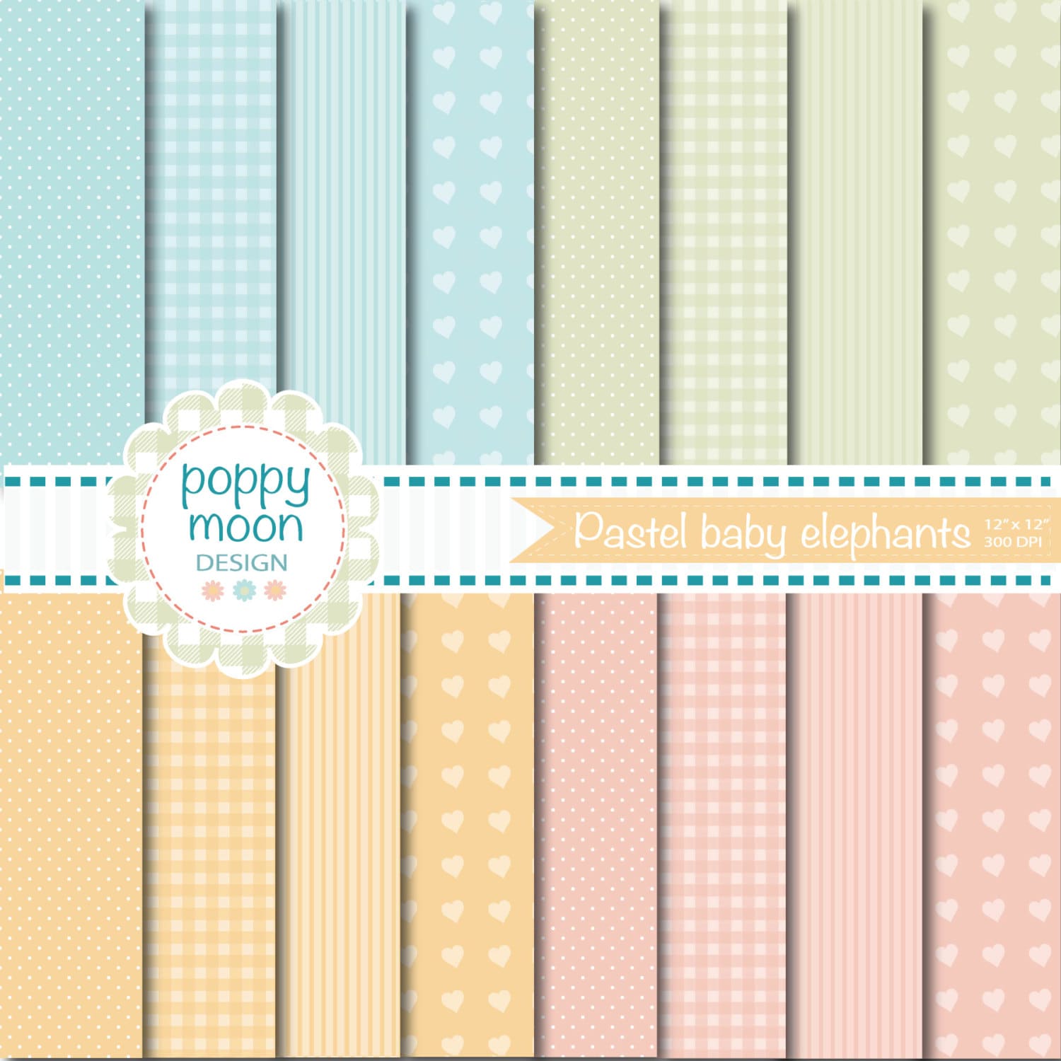 Pastel Baby ,printable Digital Paper Pack - Etsy UK