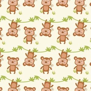 Jungle Animals, Printable Digital Paper Pack - Etsy