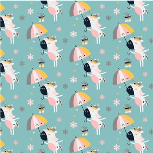 Xmas Unicorns, Magical Christmas, Winter, Printable Digital Paper Pack ...