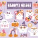 Groovy Ghost Retro Digital Printable Clipart - Etsy