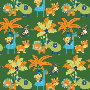 Pattern Jungle Animals,boys, Printable Digital Paper Pack - Etsy