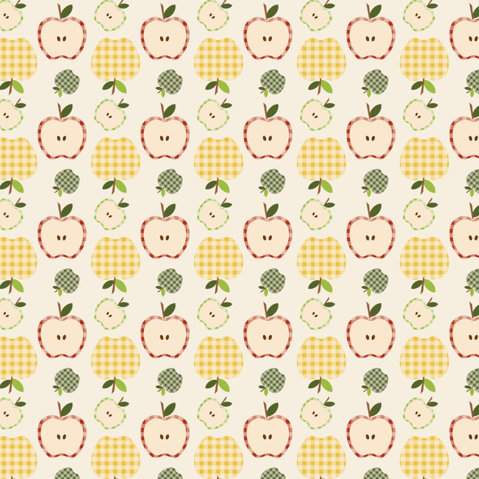 Apple Digital Paper Packapplesginghamstripe and Polka Dots - Etsy