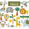 Jungle Fun, Animals , Printable Digital Clipart Set - Etsy Canada
