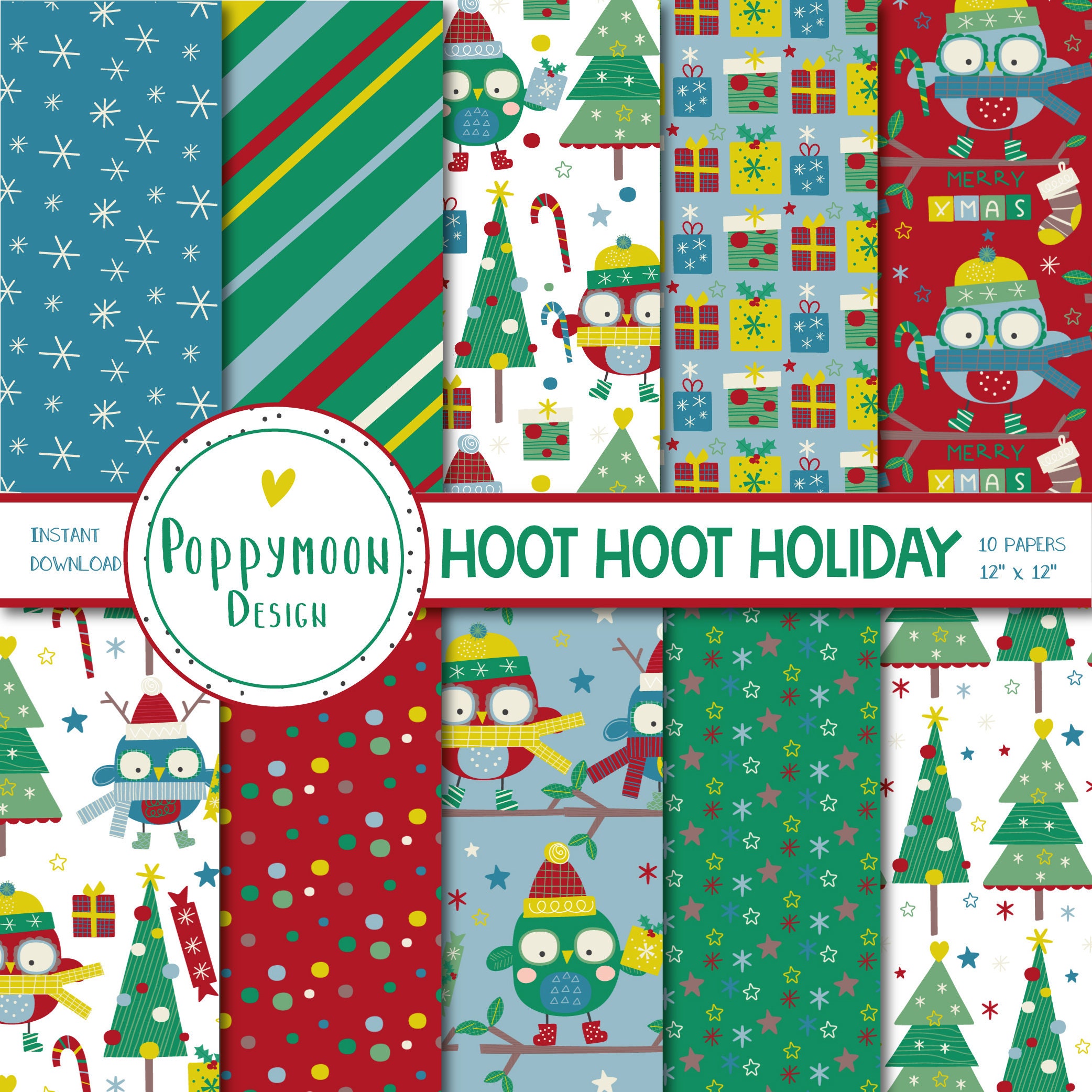 Paper, Party & Kids Clip Art & Image Files HOOT HOOT Holiday printable ...