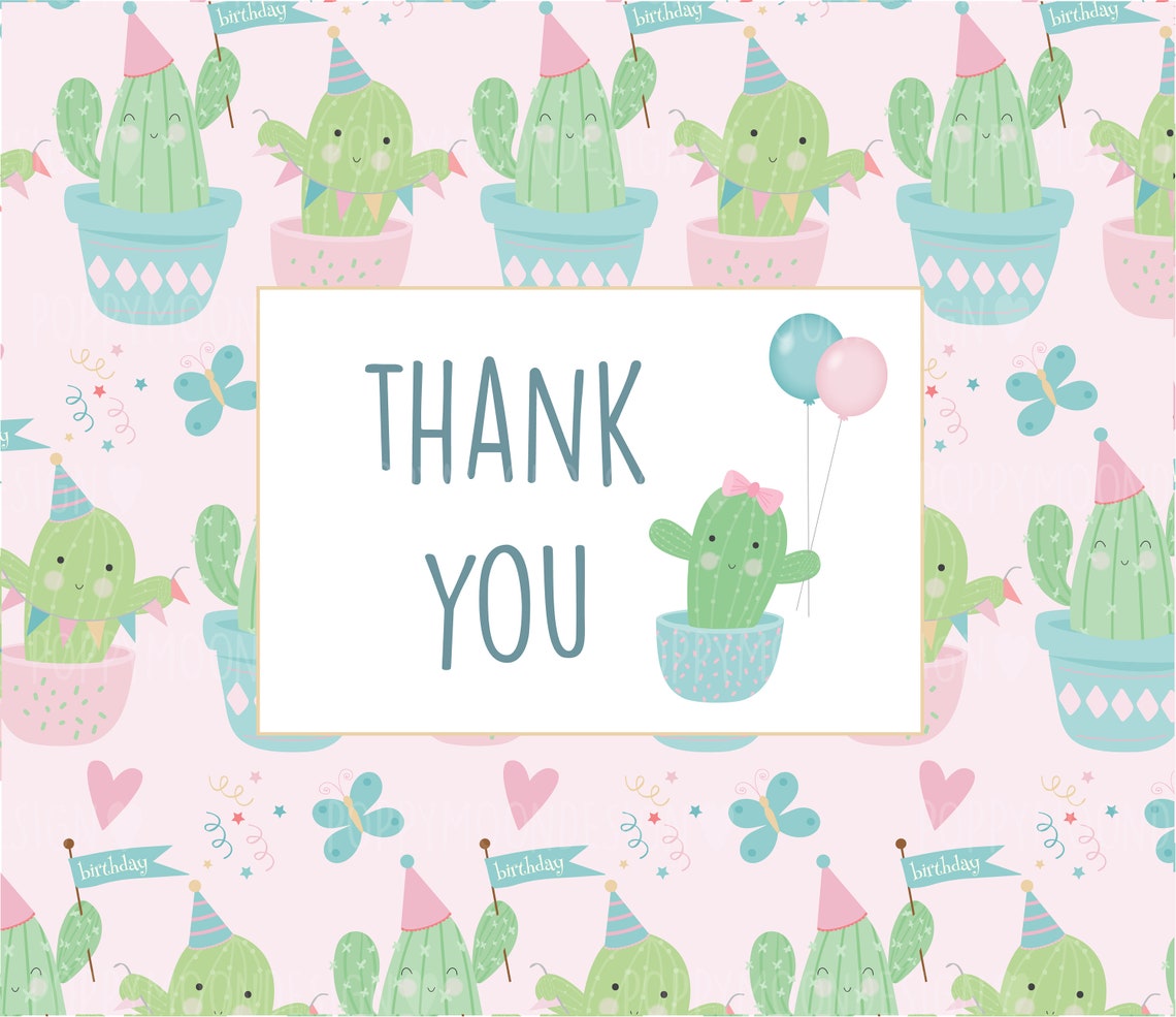 Cactus Party Digital Clip Art Set - Etsy UK