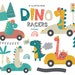 Girls Dino Fun, Dinosaurs, Printable Digital Clipart Set - Etsy