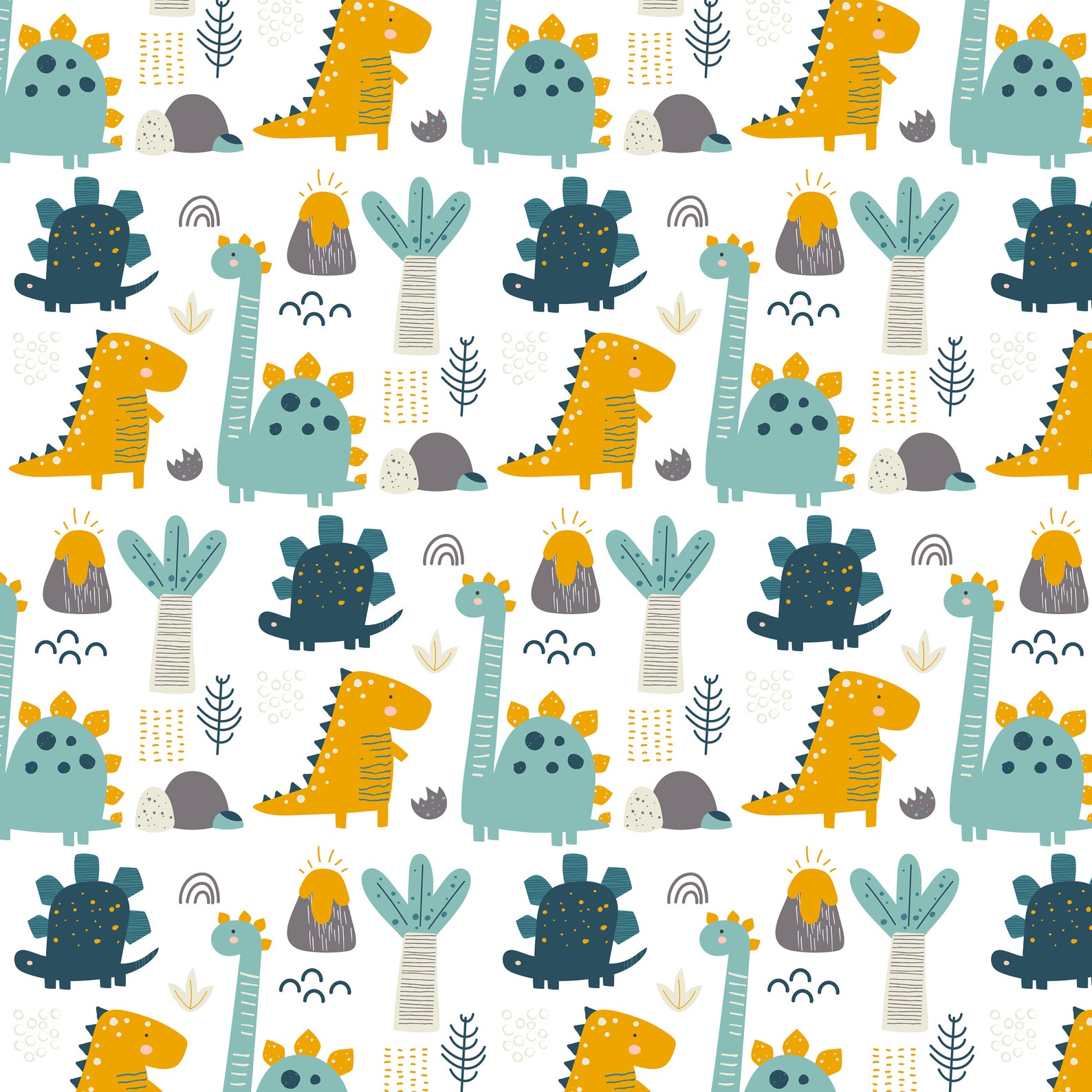 Dino Fun Dinosaurs Printable Digital Paper Pack - Etsy