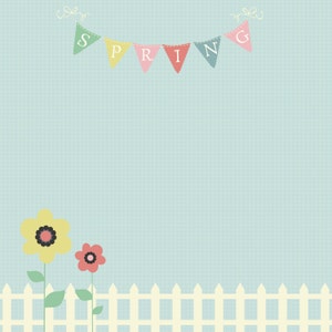 Springtime,pastels Digital Paper Pack - Etsy