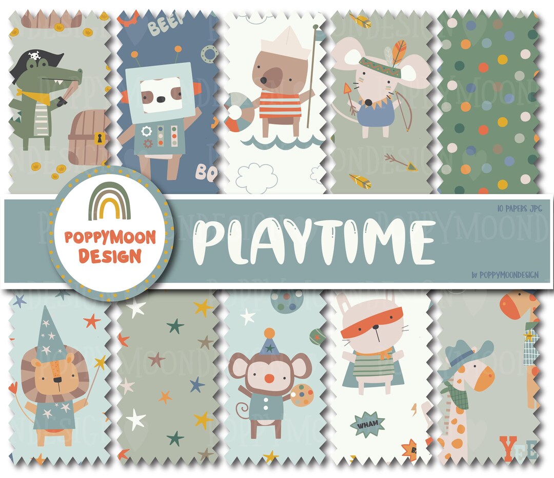 Playful Characters Dress up Digital Patterns - Costume Set - Etsy