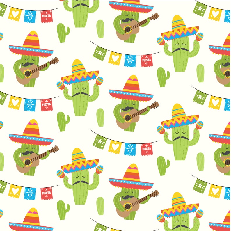 Fiesta Mexican Printable Digital Paper Pack - Etsy UK