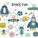 Space Fun Spaceships Printable Digital Clipart Set | Etsy