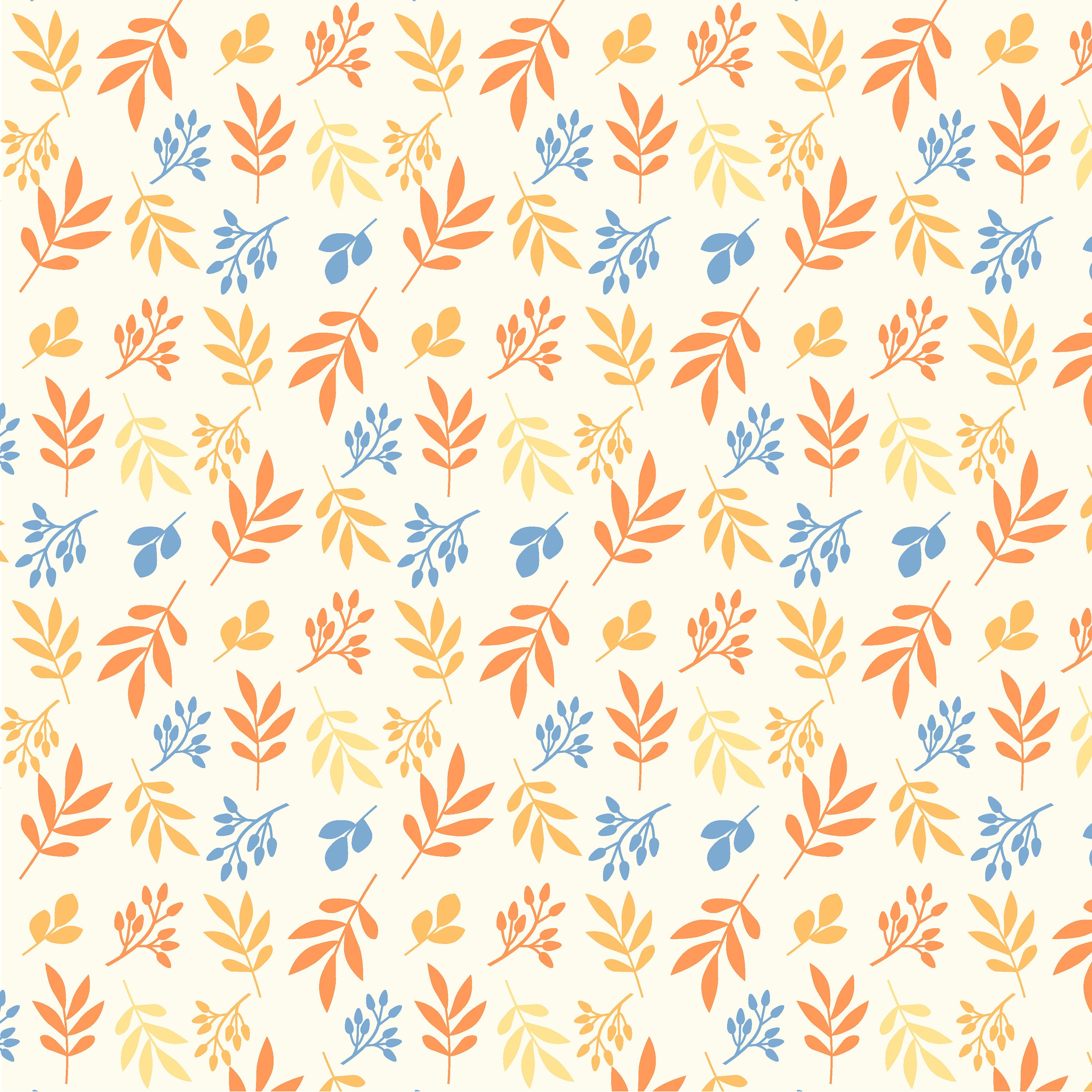 Orange and Blue Themed Pattern Papers, Digital Paper Pack - Etsy
