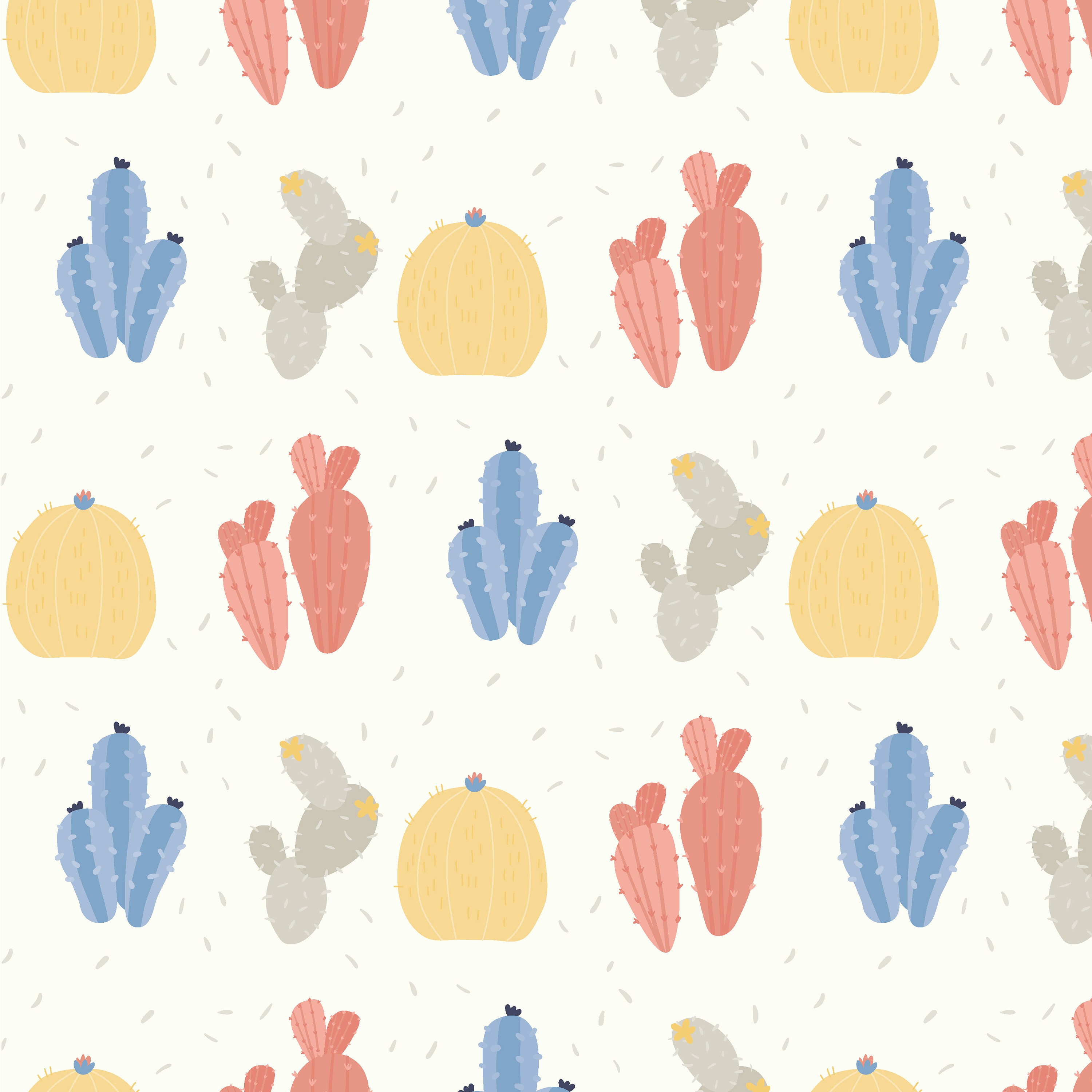 Cactus Printable Digital Paper Set | Etsy