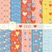 LOVE, Valentine, Wedding, Digital Paper Pack - Etsy