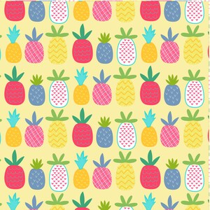 Funky Pineapple, Digital Printable Paper Pack - Etsy