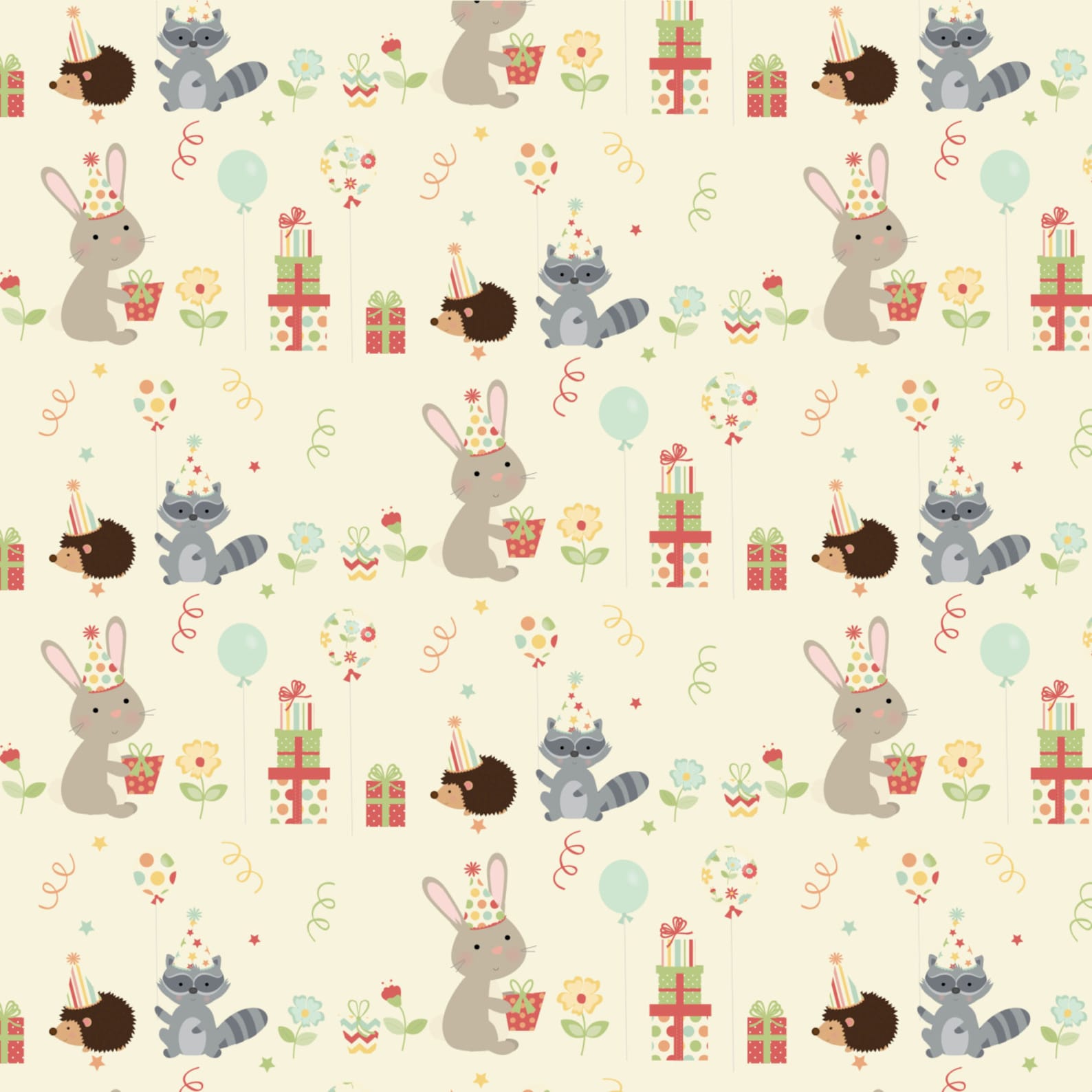 Happy Birthday Animals ,flowers, Candy,patterns, Printable Digital ...