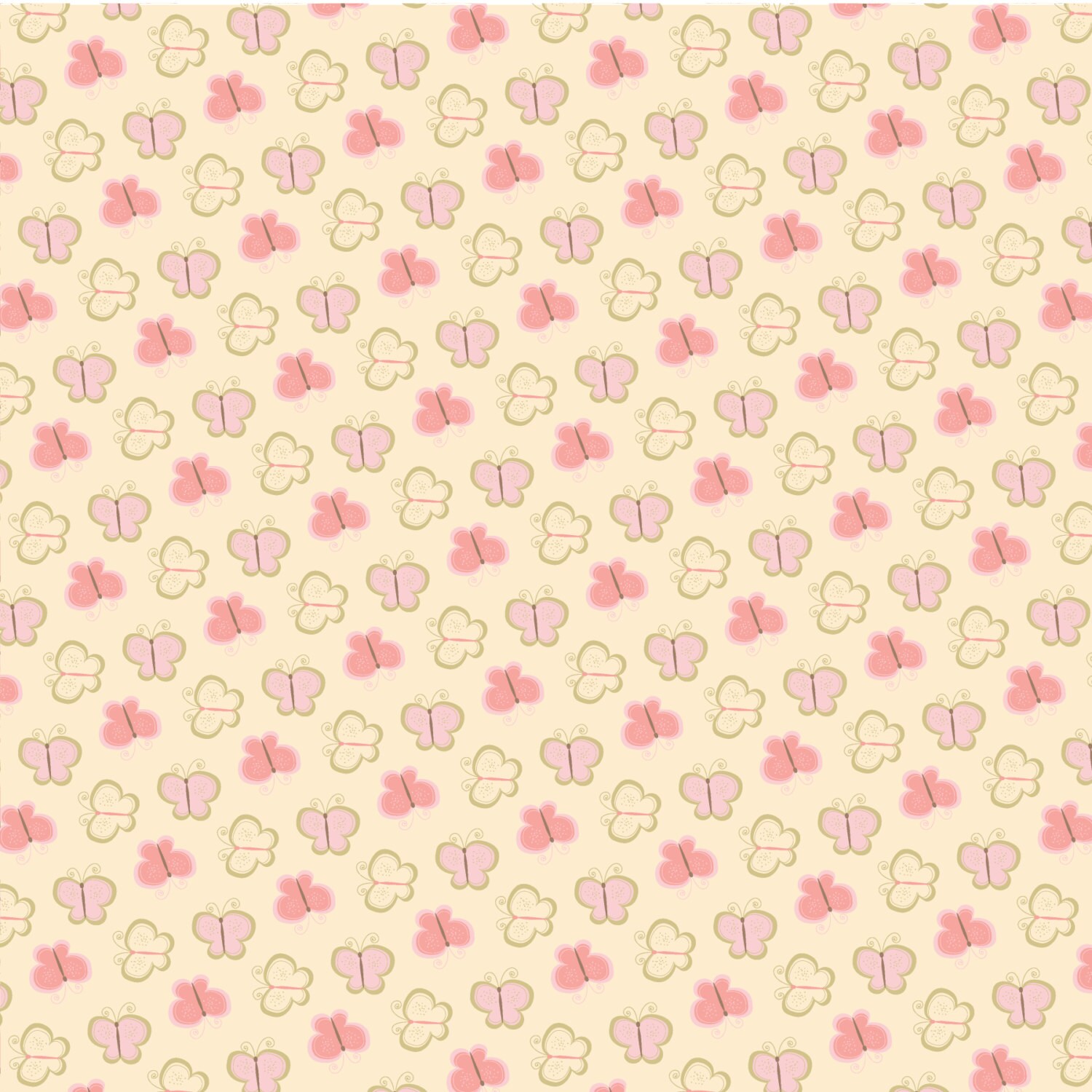 Woodland Rabbits, Pink and Creams, Printable Digital Paper Pack - Etsy