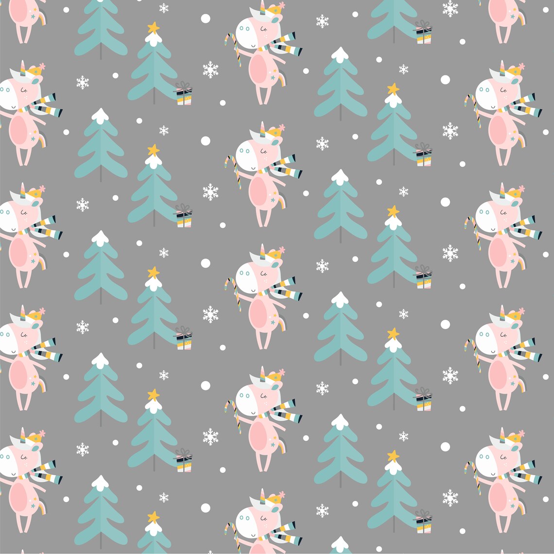 Xmas Unicorns Magical Christmas Winter Printable Digital - Etsy