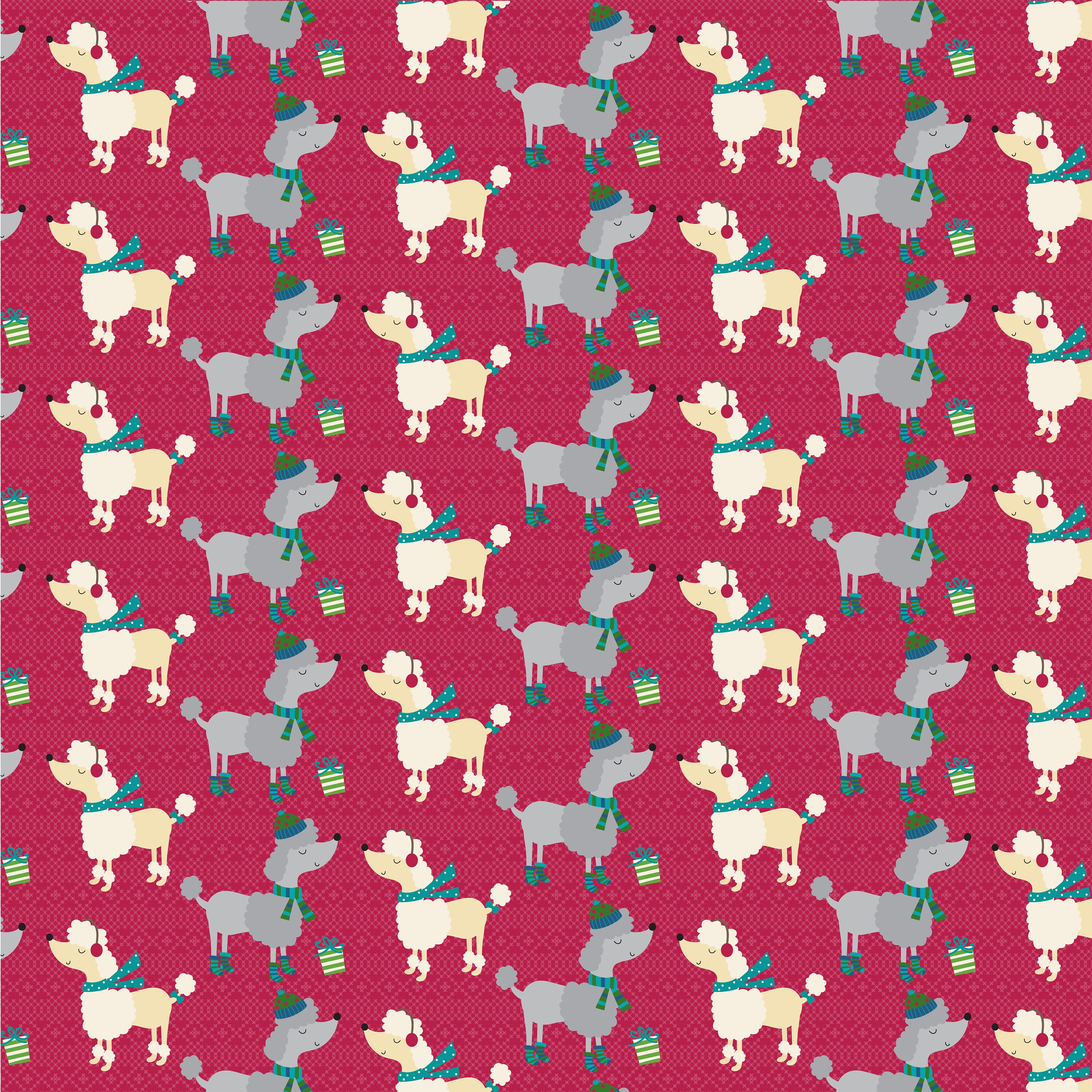 Holiday Doggies Animals Winter Printable Digital Paper - Etsy UK