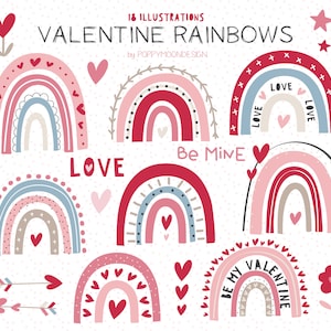 Heart Clipart: digital Heart Clipart Rainbow Heart Clipart, Heart ...