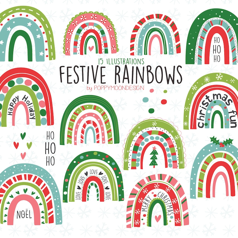 Rainbow Christmas - Etsy