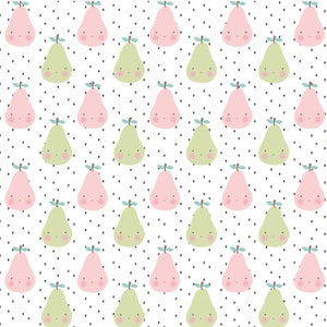 Fruities, Kawaii Fruit, Pastel , Digital Paper Pack, Scrapbook Paper ...