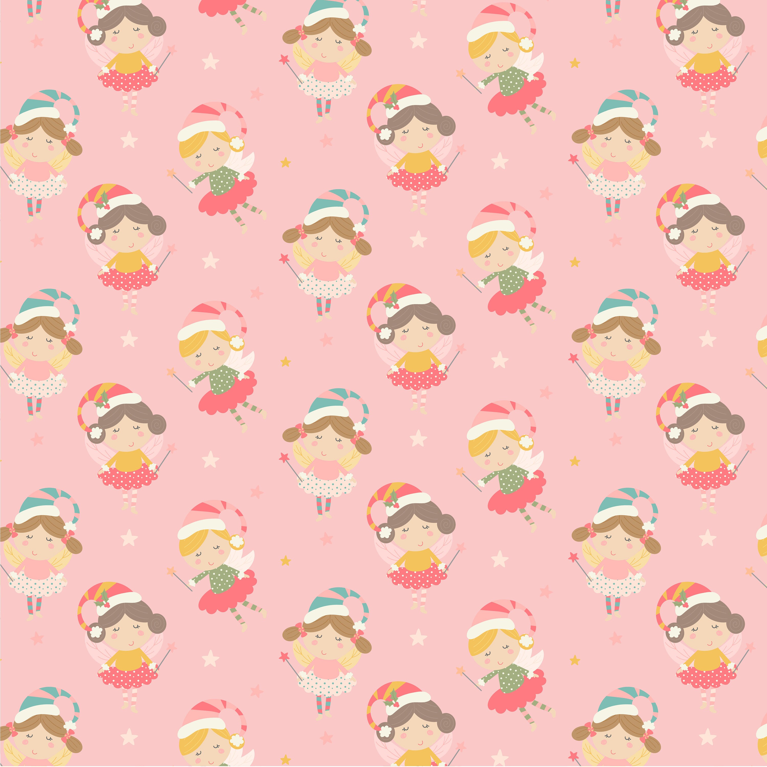 Christmas Unicorns and Fairies, Printable Digital Paper Pack - Etsy