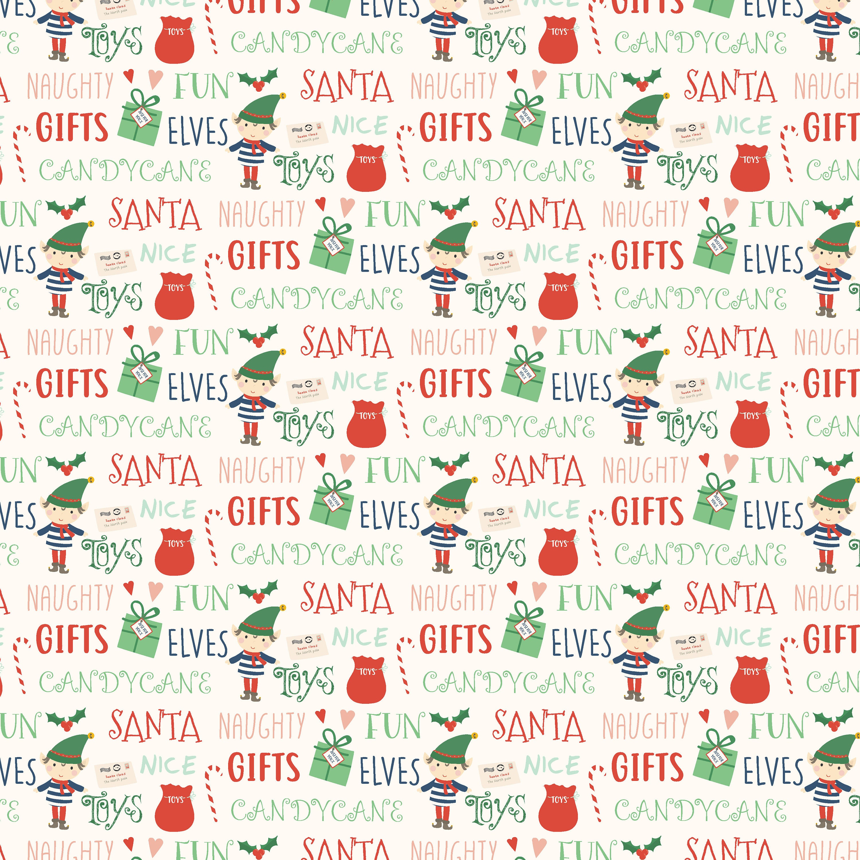 Christmas Elf, Printable Digital Paper Pack - Etsy