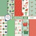 Christmas Elf Printable Digital Paper Pack | Etsy