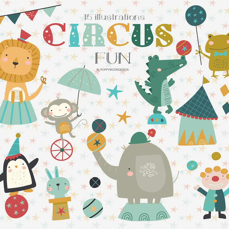 Circus Clip Art - Etsy
