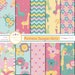 Pattern Jungle Animals Girls Printable Digital Paper Pack - Etsy