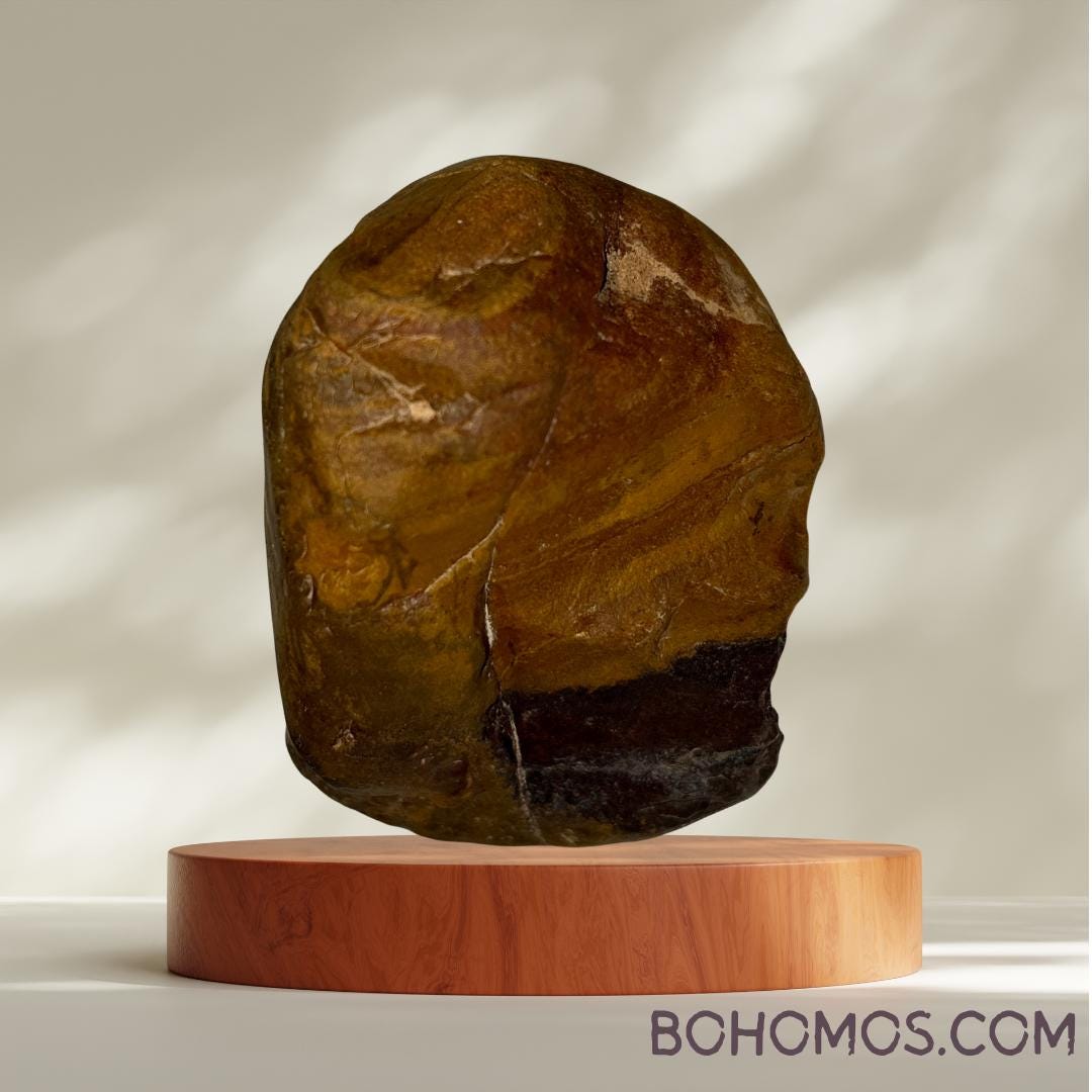 Raw Lake Superior Jasper – Yellow Brown Banded Gemstone, Wisconsin Find ...