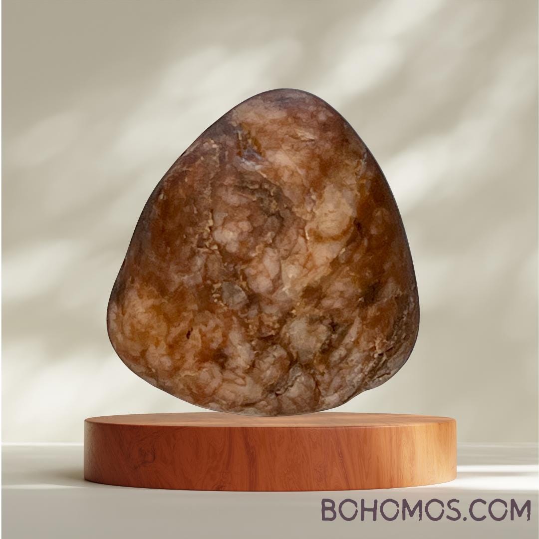 Lightly Tumbled Iron-stained Quartz - Natural Stone - Etsy