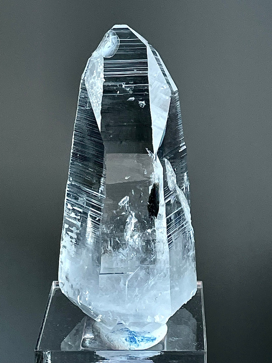 High Luster Lemurian Quartz Water & Glass Clear From Colombia , 6.5 Cm ...