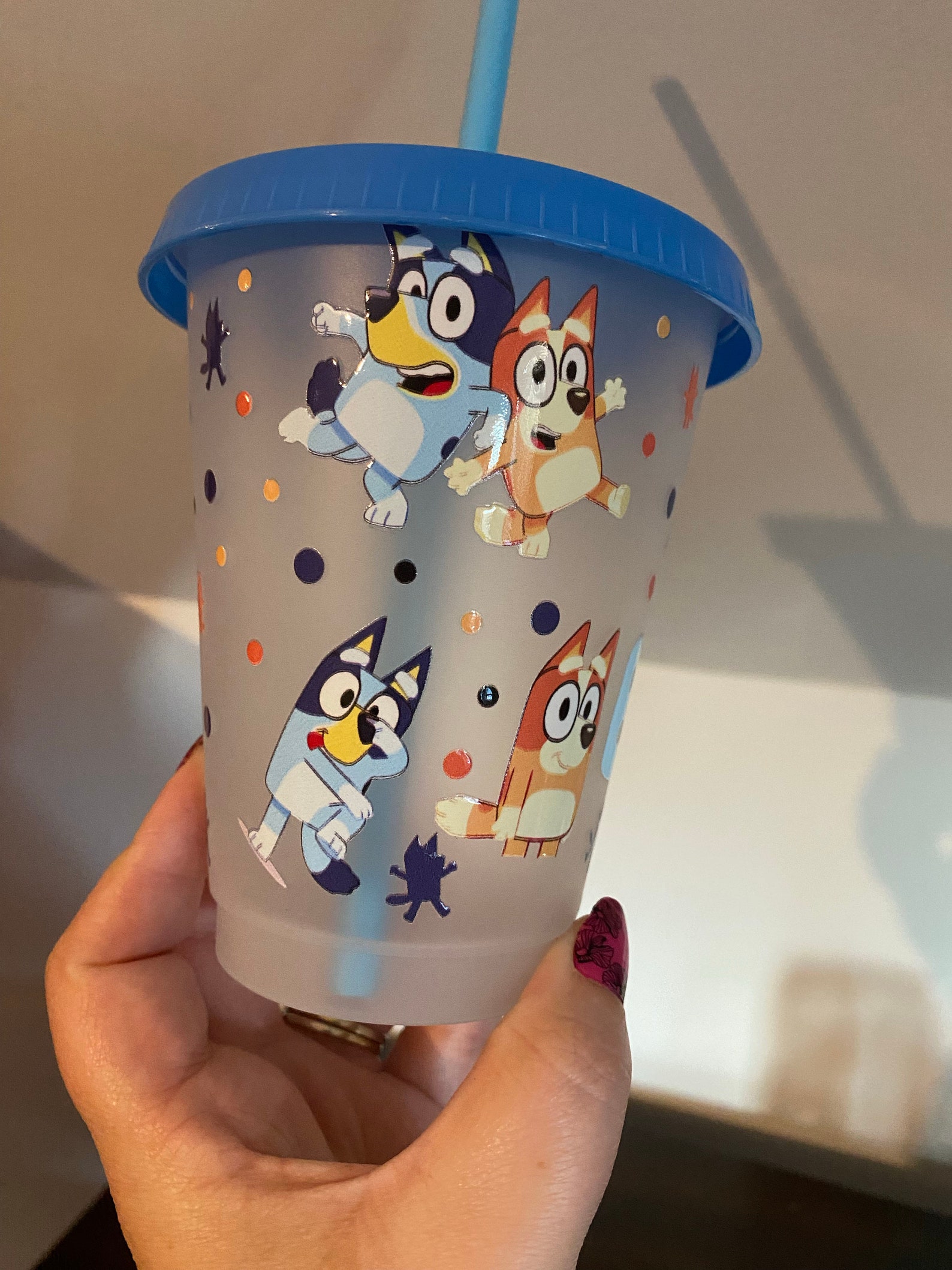 16oz PLASTIC Bluey and Friends Kids Cup - Etsy