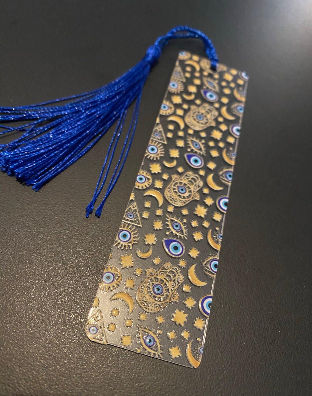 Hamsa Hand W/ Eyes Bookmark | Clear Acrylic OR Sublimated Metal ...