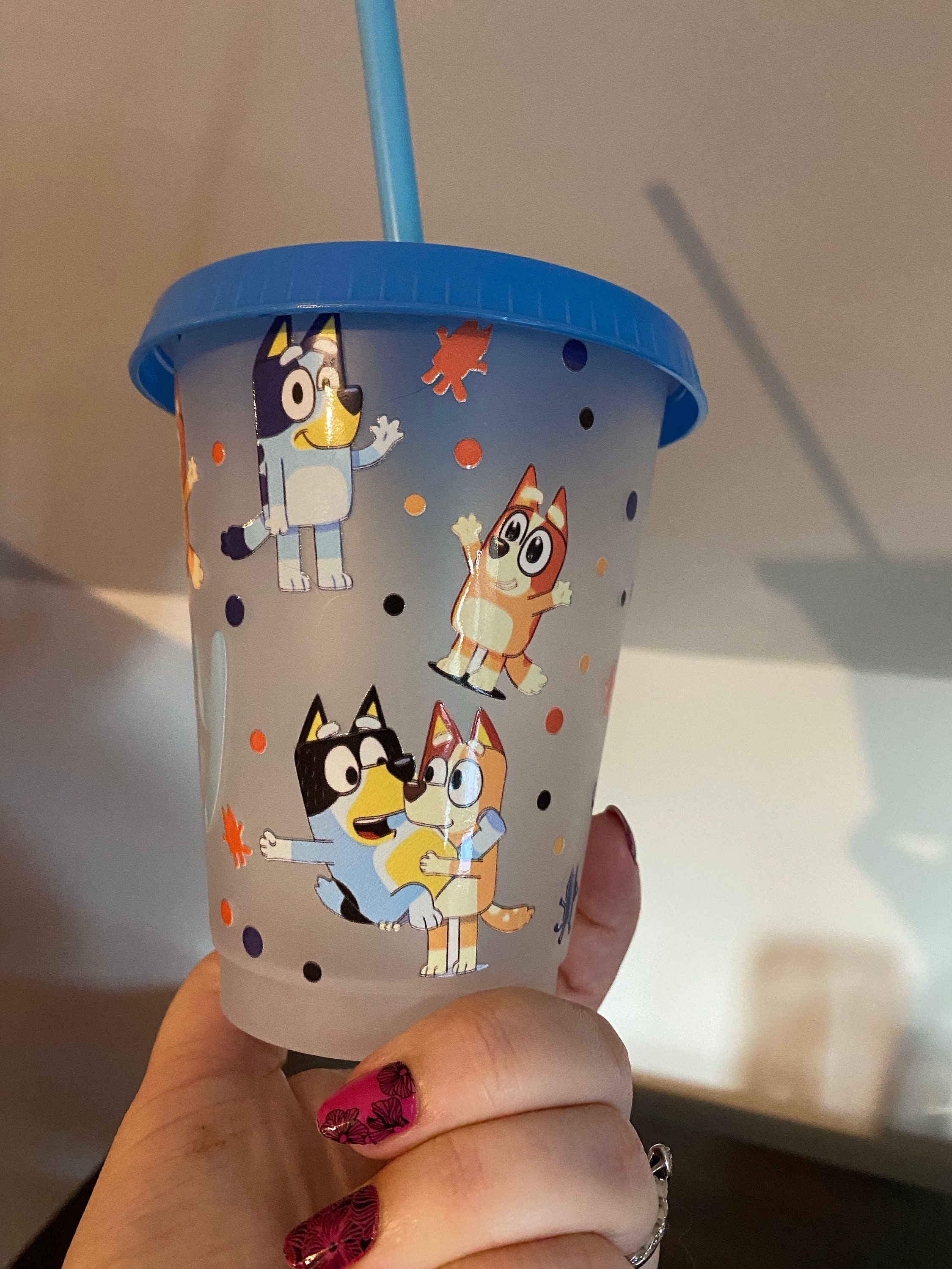 16oz PLASTIC Bluey and Friends Kids Cup - Etsy