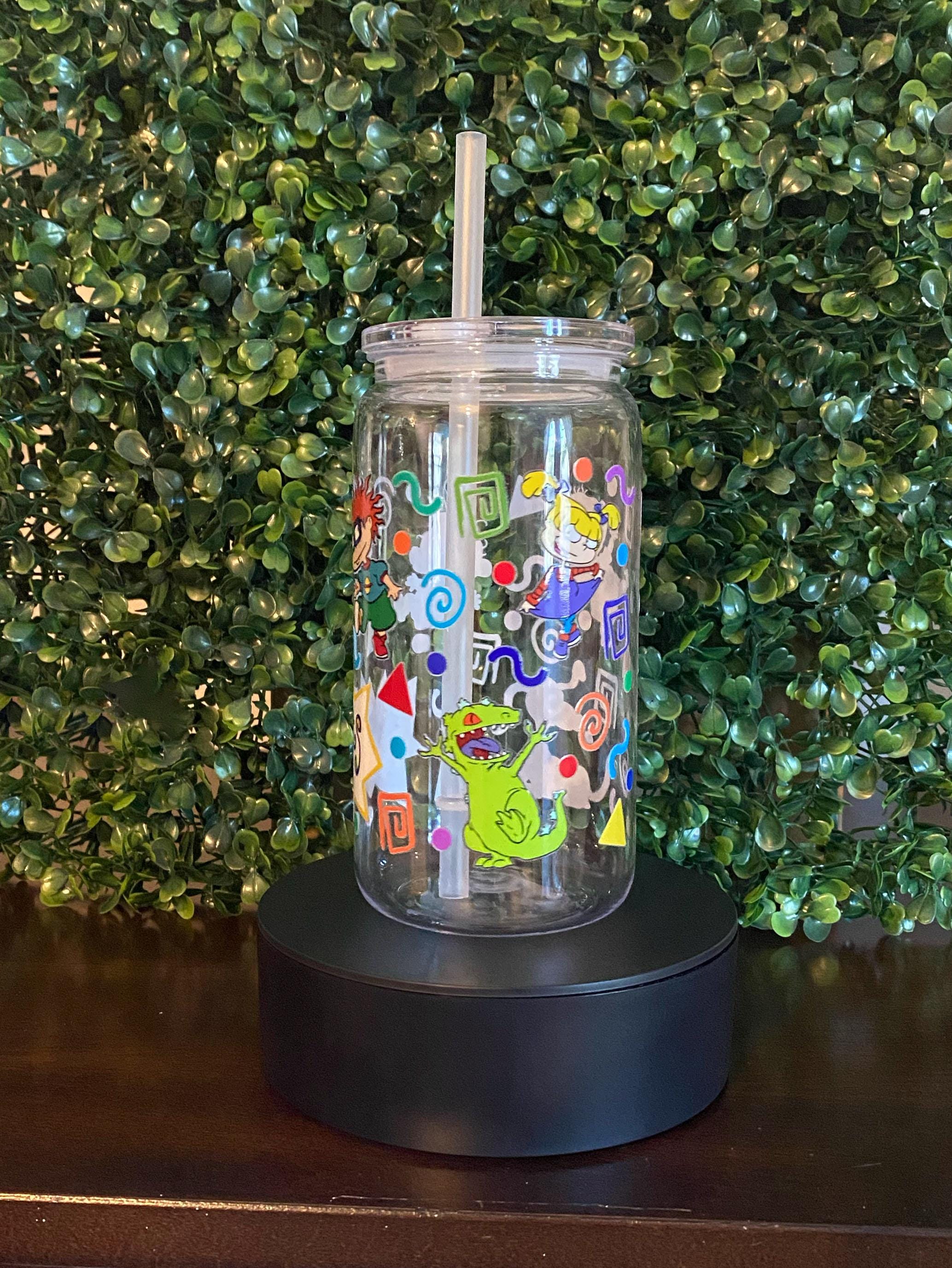 20oz Plastic 90s Rugrats Nickelodeon Beer Can Glass / Iced Coffee Cup ...