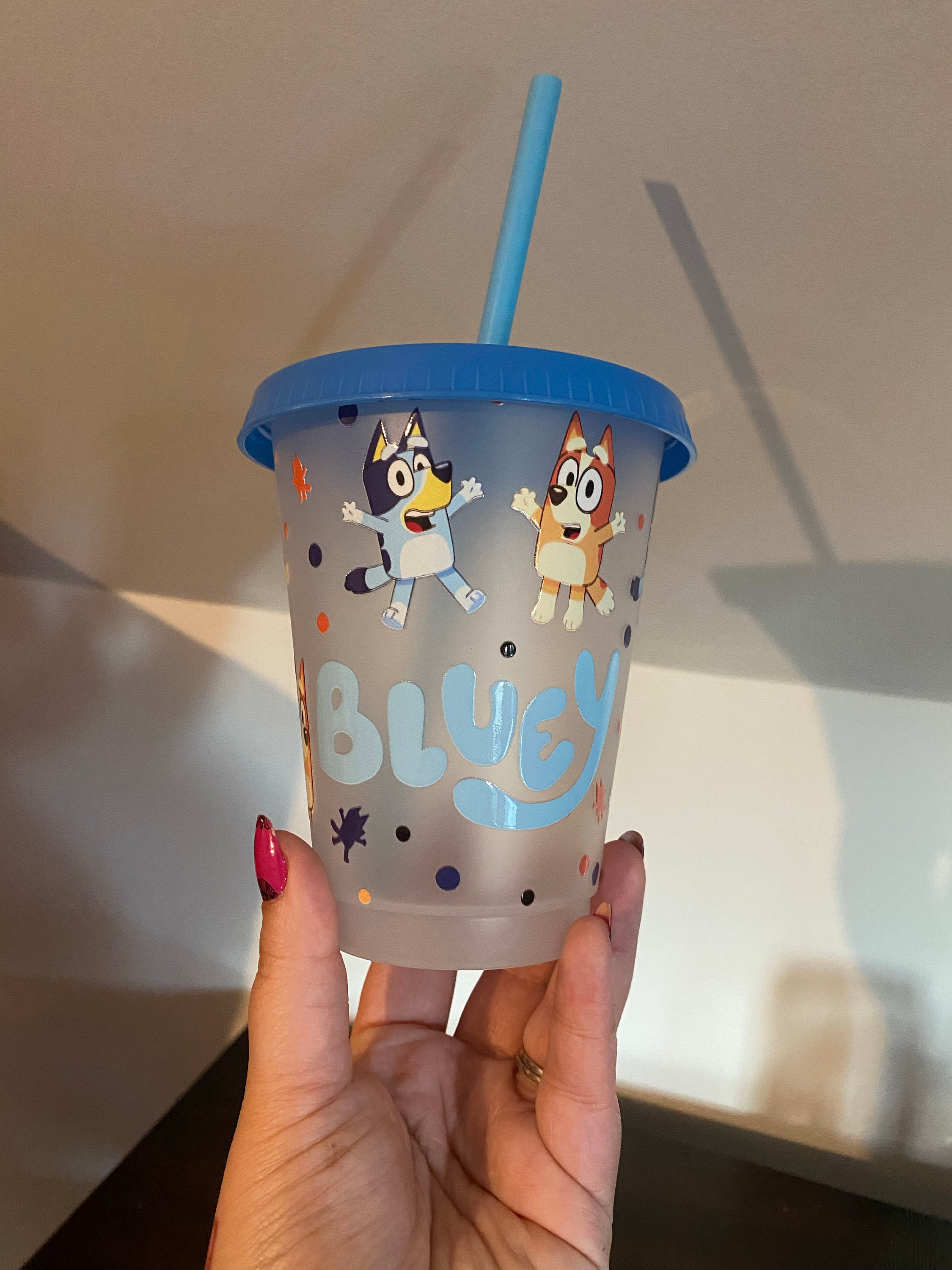 16oz PLASTIC Bluey and Friends Kids Cup - Etsy