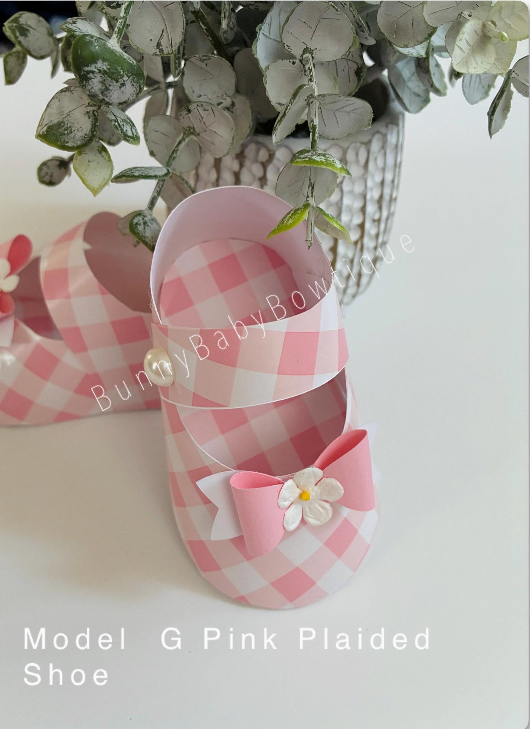 Strawberry Theme Cardstock Baby Shoes: Party Favors, Table Decor ...
