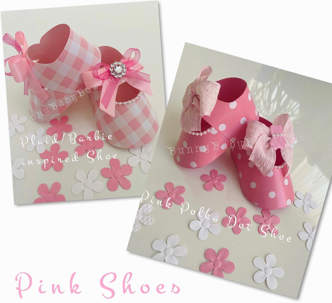 Set of 2 Paper Shoes or Set of 10 Cardstock Shoes or a Set of 12 Paper ...