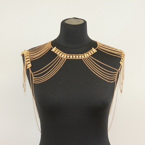 Santa Sangre Skull Chestpiece/collar-gothic Collar-feether | Etsy