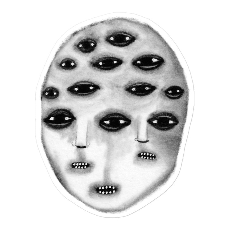 Weird Abstract Stickers - Etsy UK