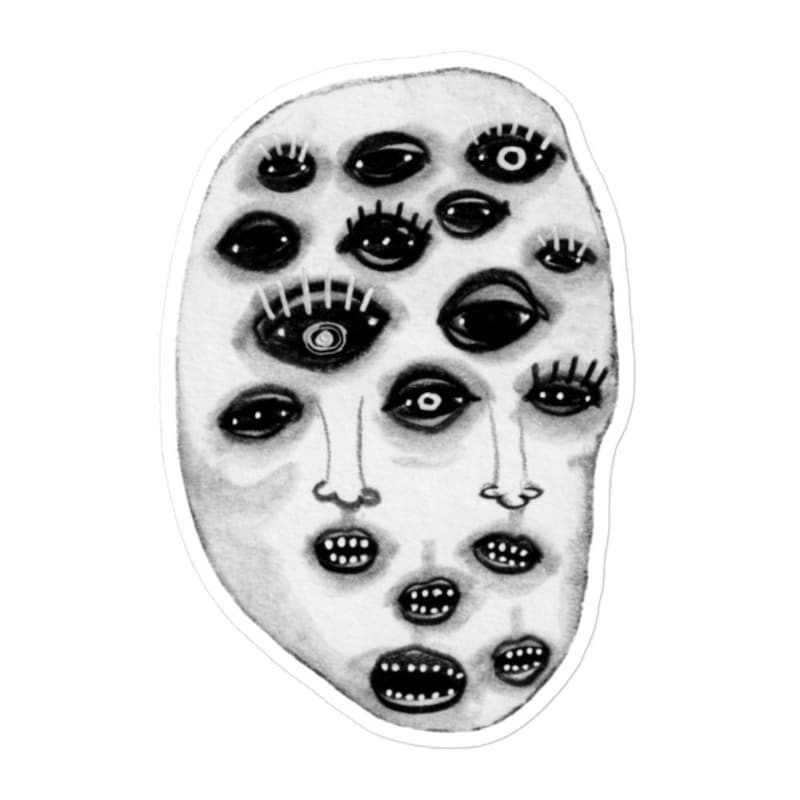 Creepy Stickers - Etsy