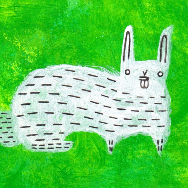 Whimsical Rabbit - Etsy