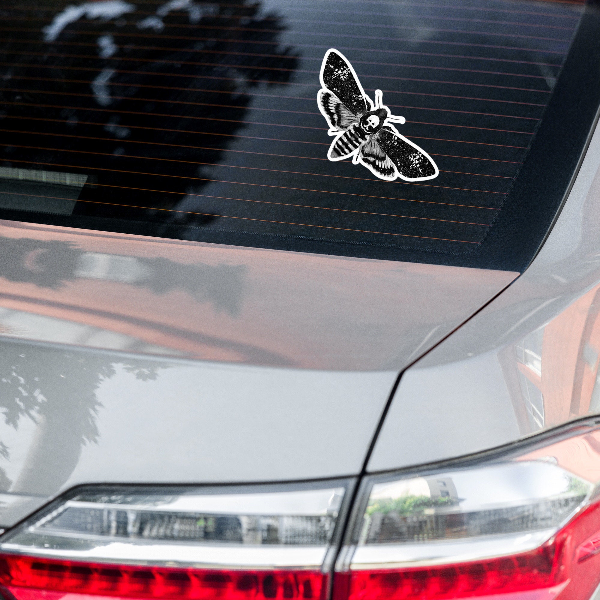 VINYL STICKER Moth Folk Art Dark Academia Collectible Gothic Punk Emo ...