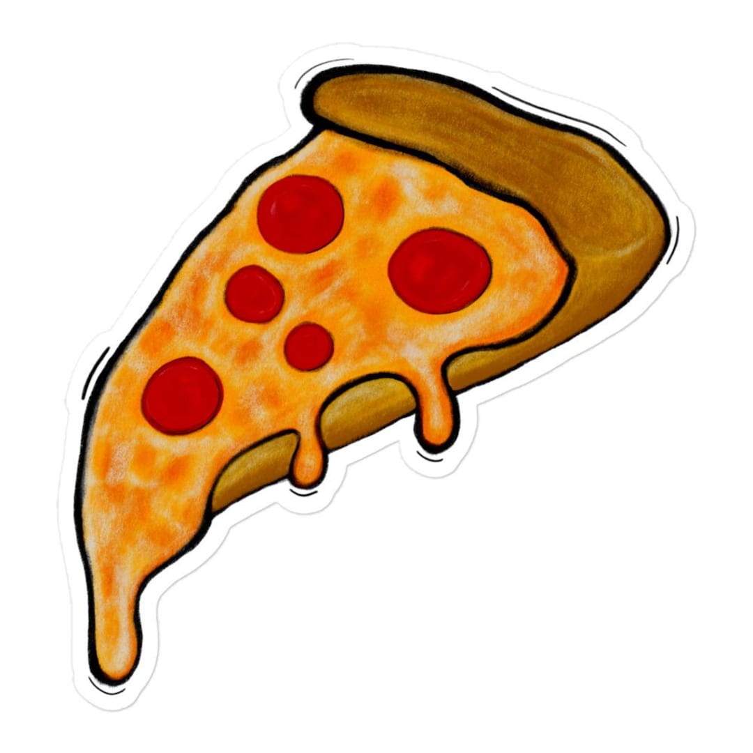 VINYL STICKER Pizza Slice Car Cell Phone Decals Food Stickers Cell ...
