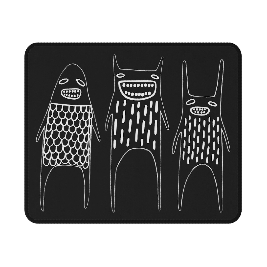 PREMIUM MOUSE PAD Monsters Goth Office Folk Art Dark Academia Gothic ...