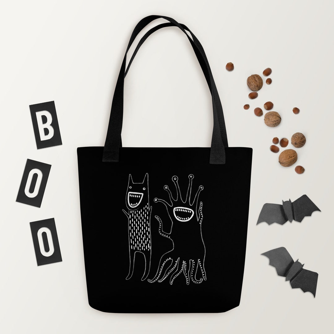 TOTE BAG Monsters Goblincore Folk Art Birthday Gifts - Etsy