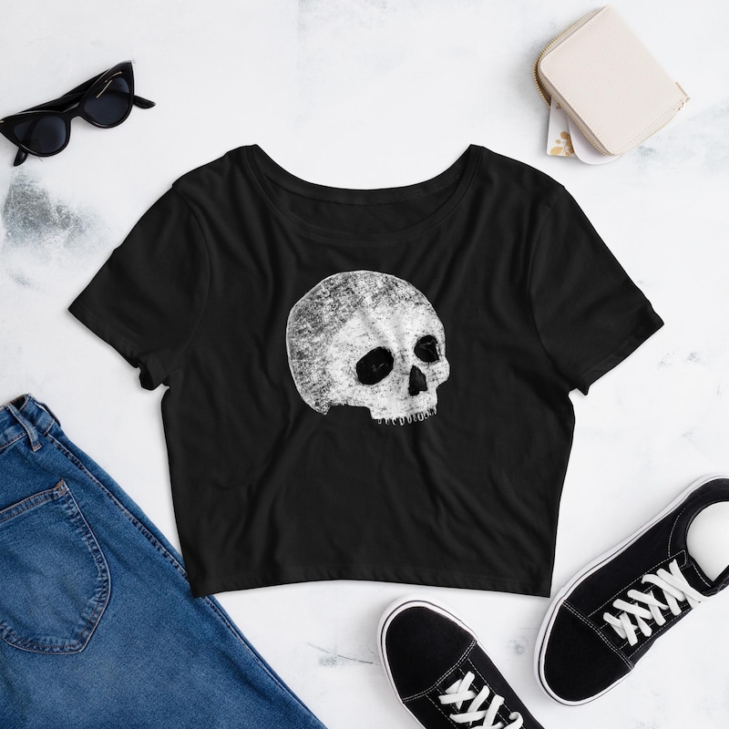 Skull Crop Top - Etsy